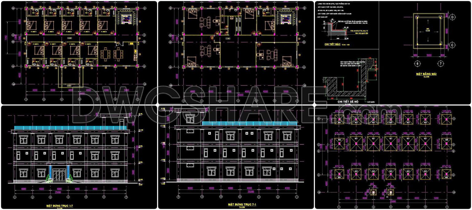 62. Free Download Factory Design CAD Drawings – Workshop Area 53m x 91m