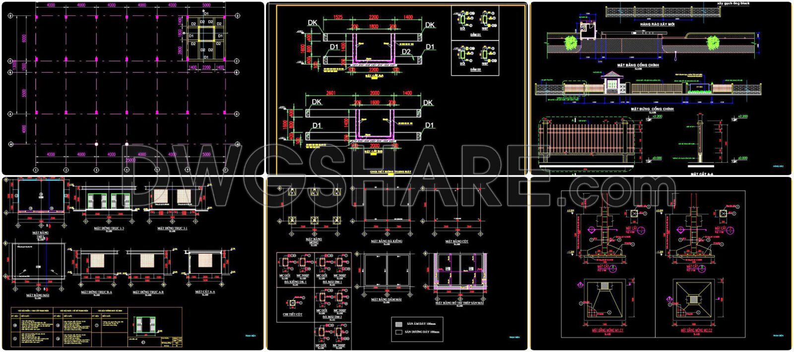 62. Free Download Factory Design CAD Drawings – Workshop Area 53m x 91m