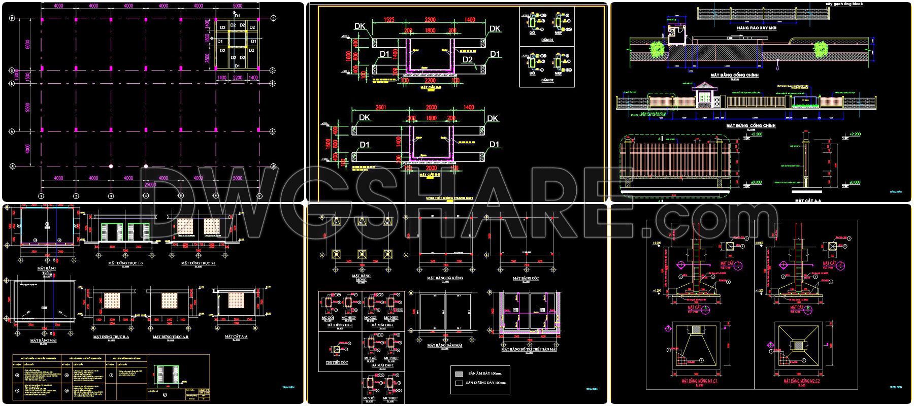 62. Free Download Factory Design CAD Drawings – Workshop Area 53m x 91m