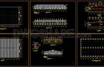 79.Autocad Drawings Of Pile Cap Layout and Sections Details For Download