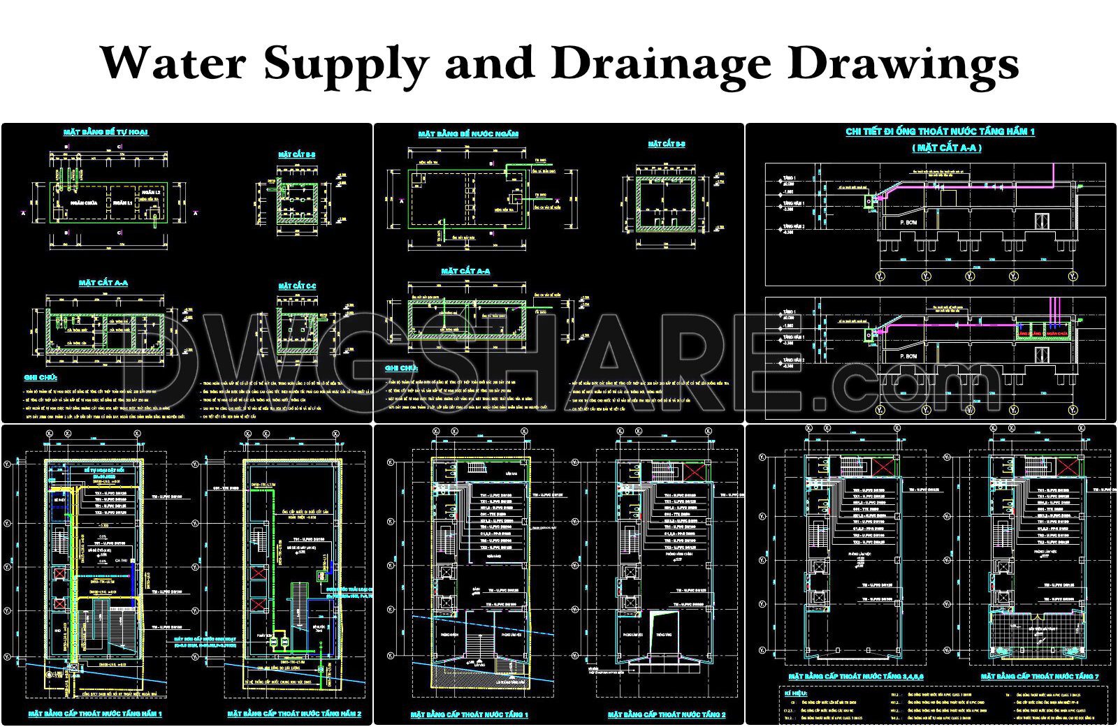 40. Download Architectural Drawings of Viet My 9-Story Hospital AutoCAD DWG