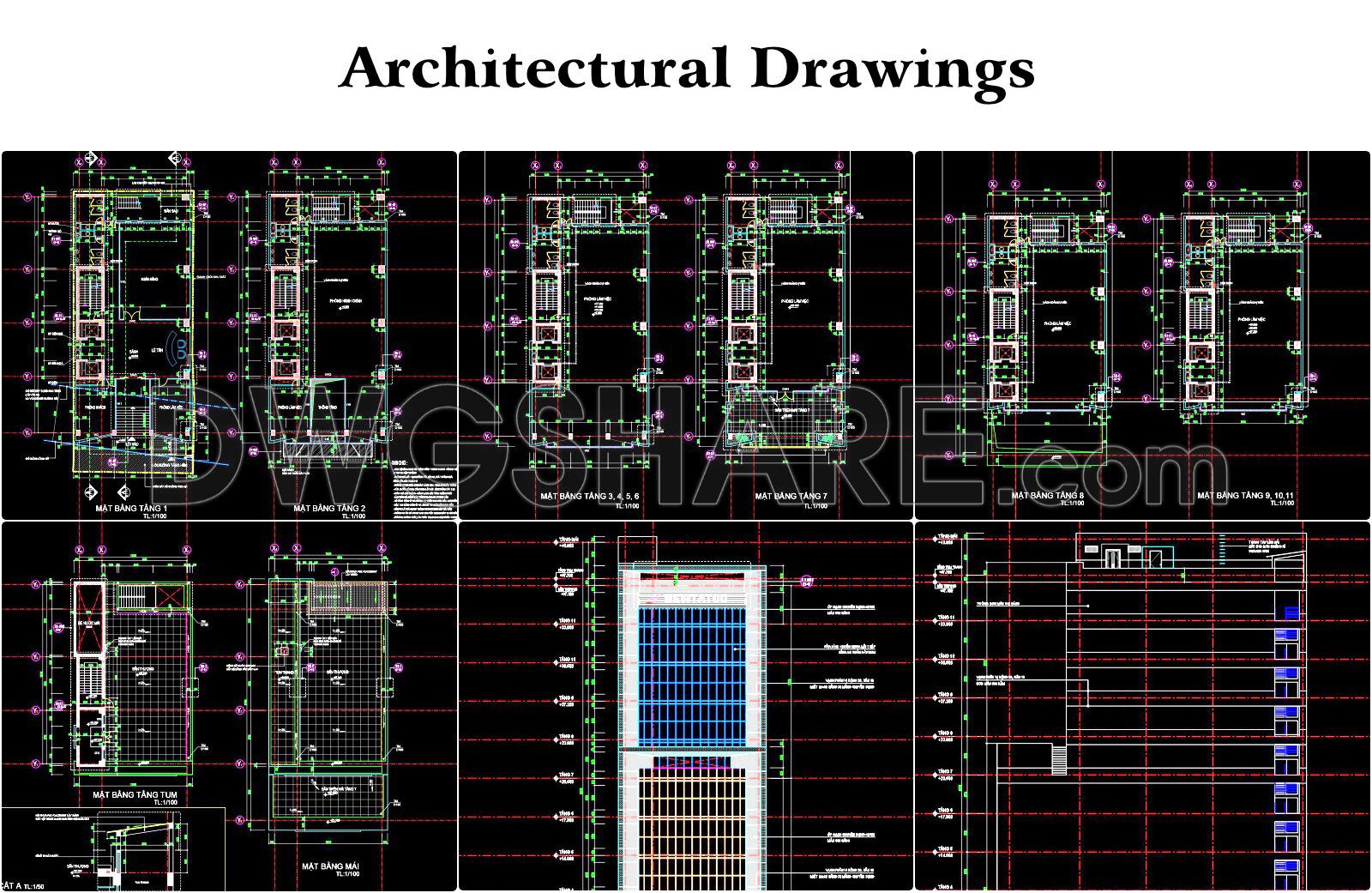 70. Download Full 12-story Office Building Design Cad Drawings ...
