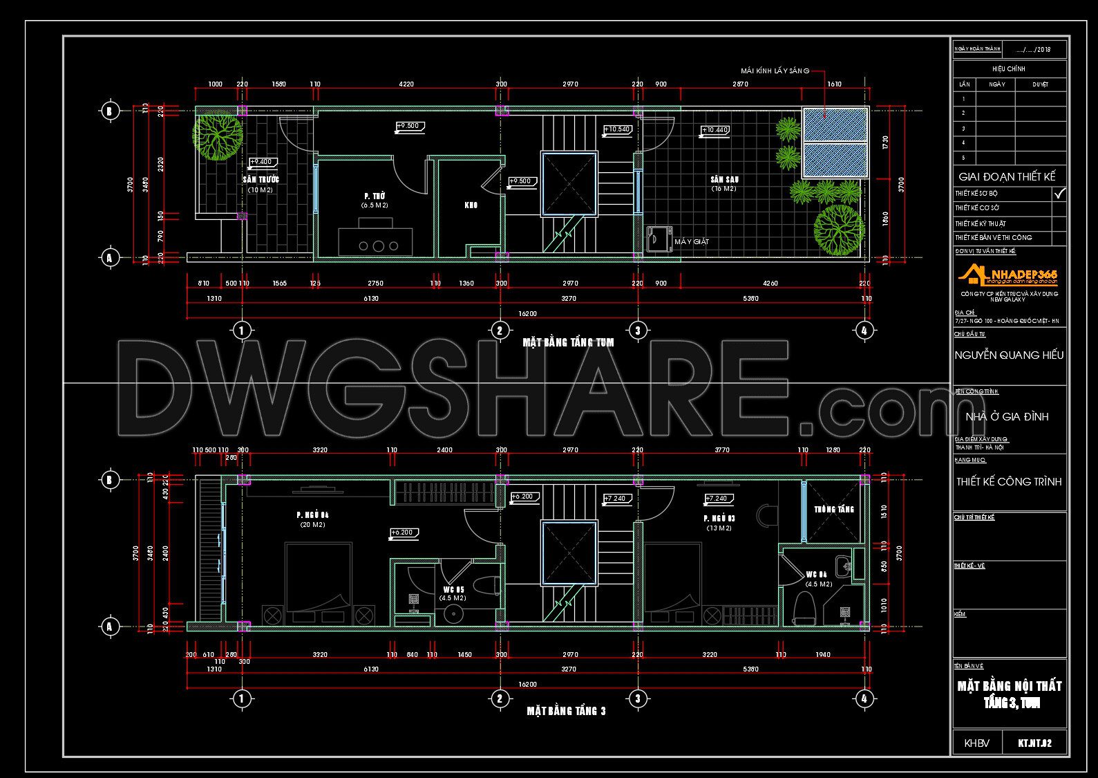 793. Free Download – Modern 3-Storey and Rooftop Townhouse Interior ...
