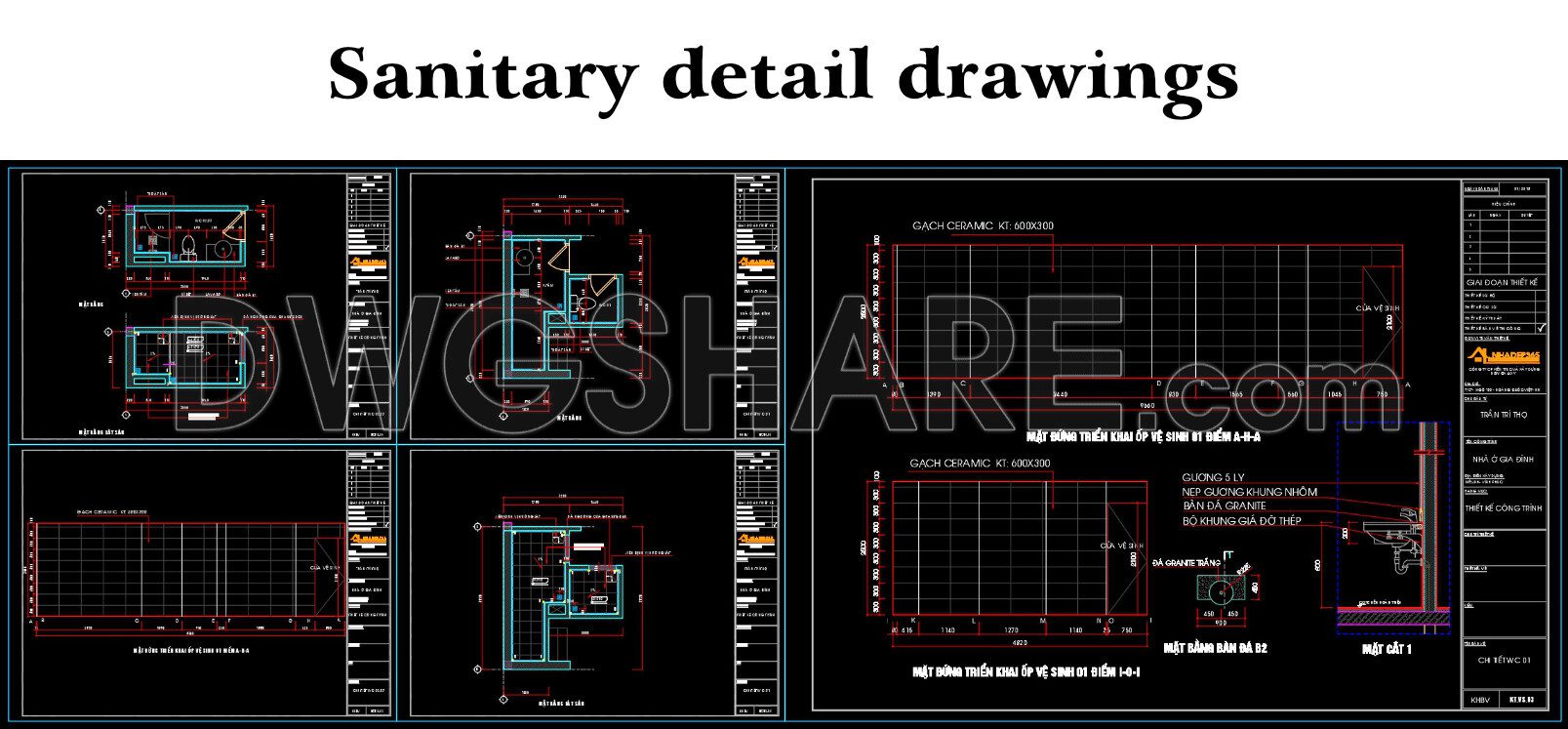 794. Free Download 3-Story Townhouse CAD Drawings – Floor Plan and ...