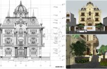 261. Free Download CAD Drawing of Classic Villa Gate with Intricate ...