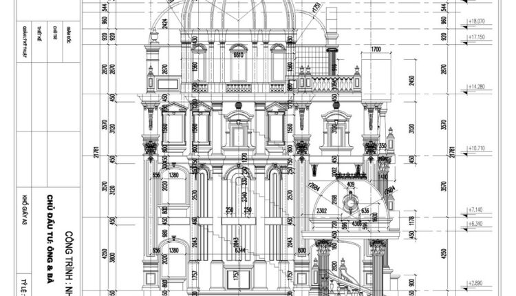 799. Download Cad Design Drawings For A 5-story French Classical Villa ...