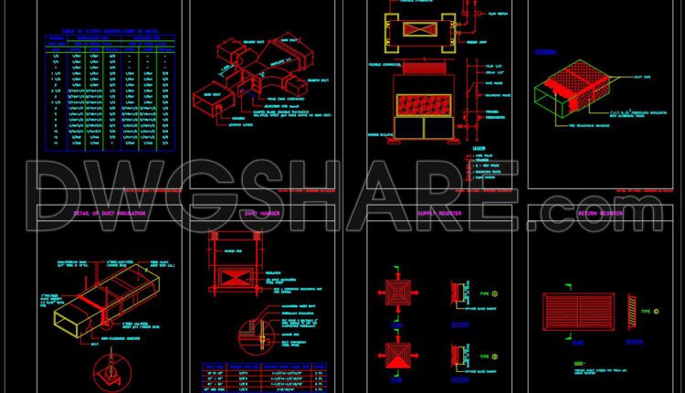 81. Free Download Hvac System Detail Cad Drawings (1) - Free Cad Blocks ...