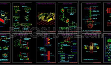 602. Free Download CAD File – Atrium Roof Grid Structure Details