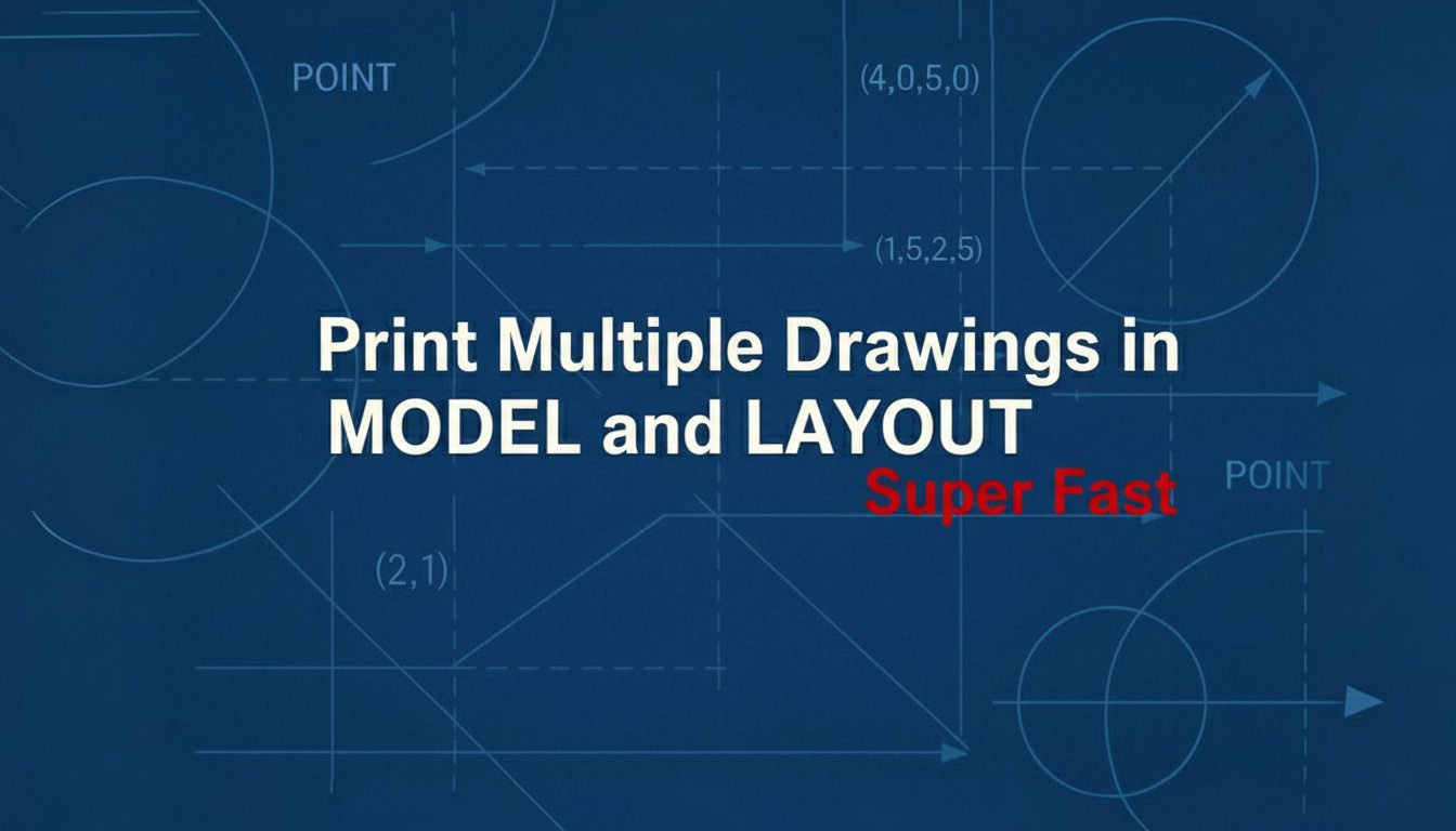 Print Multiple Drawings In Model And Layout Super Fast - Free Cad ...