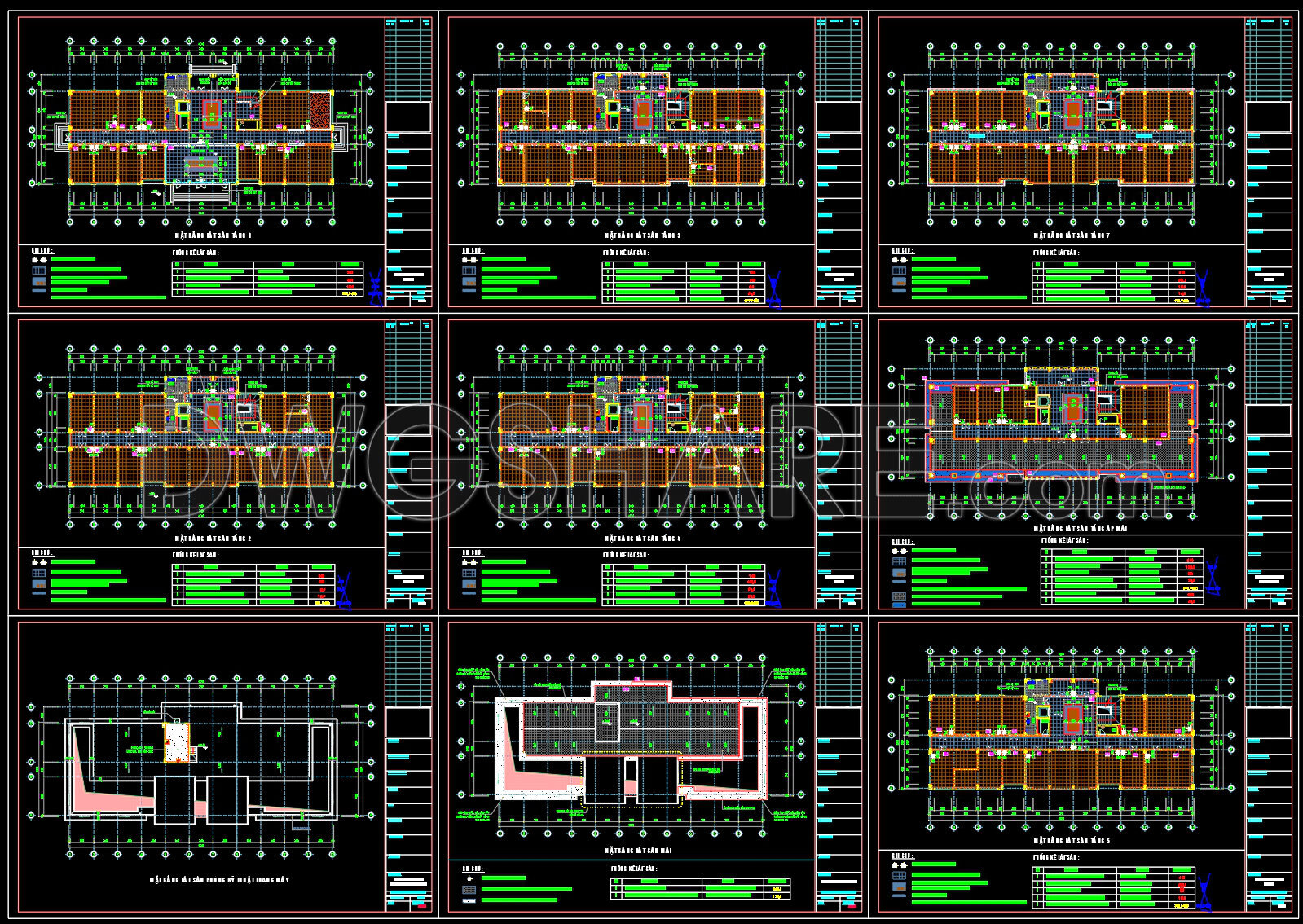 131. Free Download Cad Tile Layout Designs For 8-story House – Complete ...