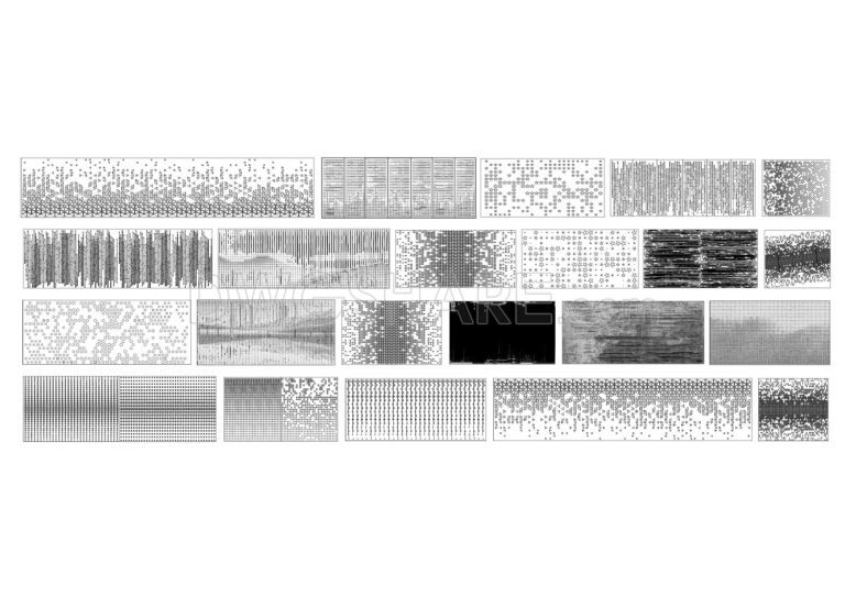 228. Free Download Perforated Panel CAD Drawing