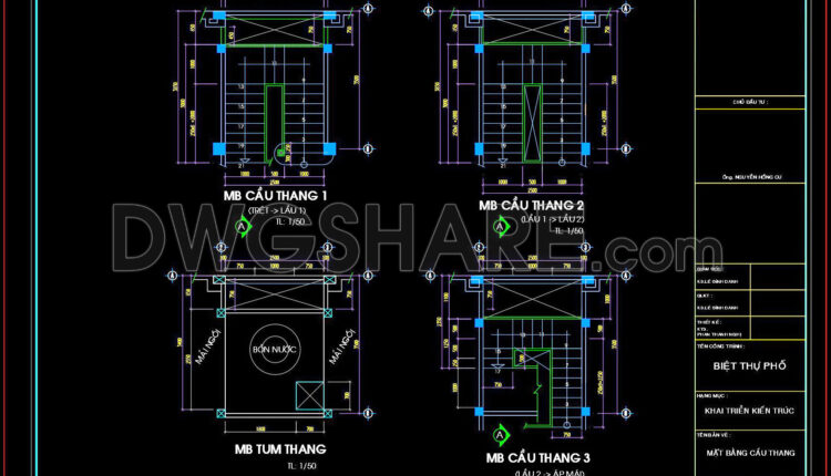 352. Free Download Residential Glass Railing Staircase Detail CAD ...