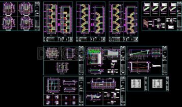 382. Free Download 2-Storey Townhouse CAD Drawings – Staircase & Toilet ...