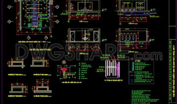 364. Detailed CAD Drawing of Bedside Table Free Download