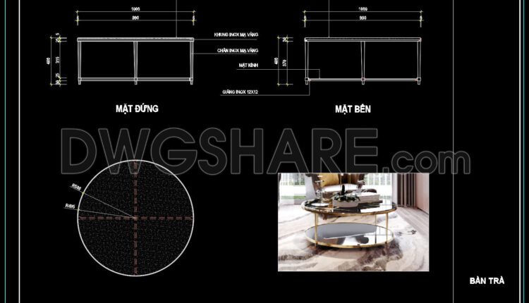 44. Free download of CAD drawings for living room coffee table details ...