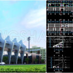 48. Download Exterior Stadium Grandstand Design Autocad Dwg Drawing (6 ...