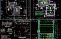 549. Free Detailed CAD Drawing - Steel and Glass Canopy Structure