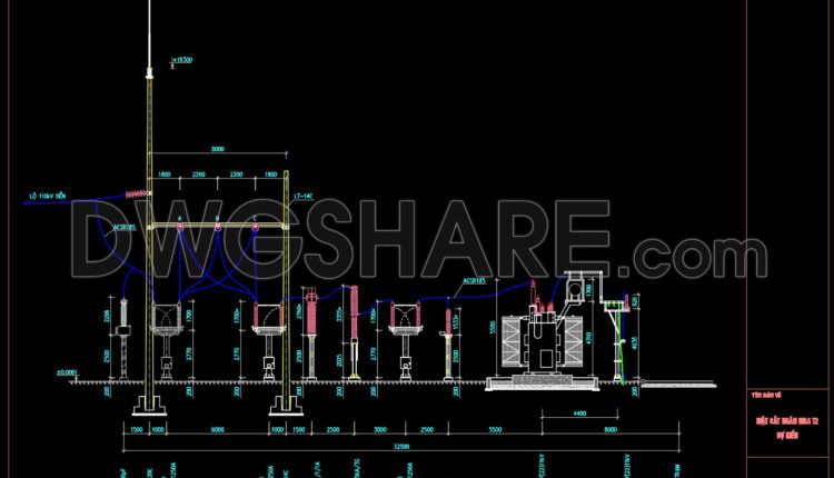 63. Free Download – 110kv Substation Equipment Arrangement Section Cad ...