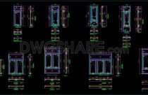 817. Free Download CAD Drawings of a Two-Storey Country House