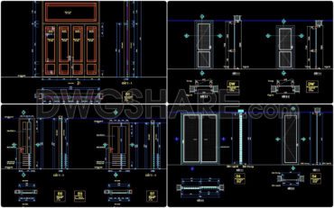 769. Download Free DWG CAD Details of Doors and Windows