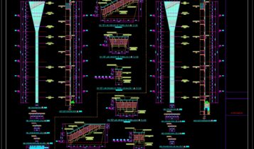 361. Free Download Modern Round Side Table CAD Drawing with Full Dimensions