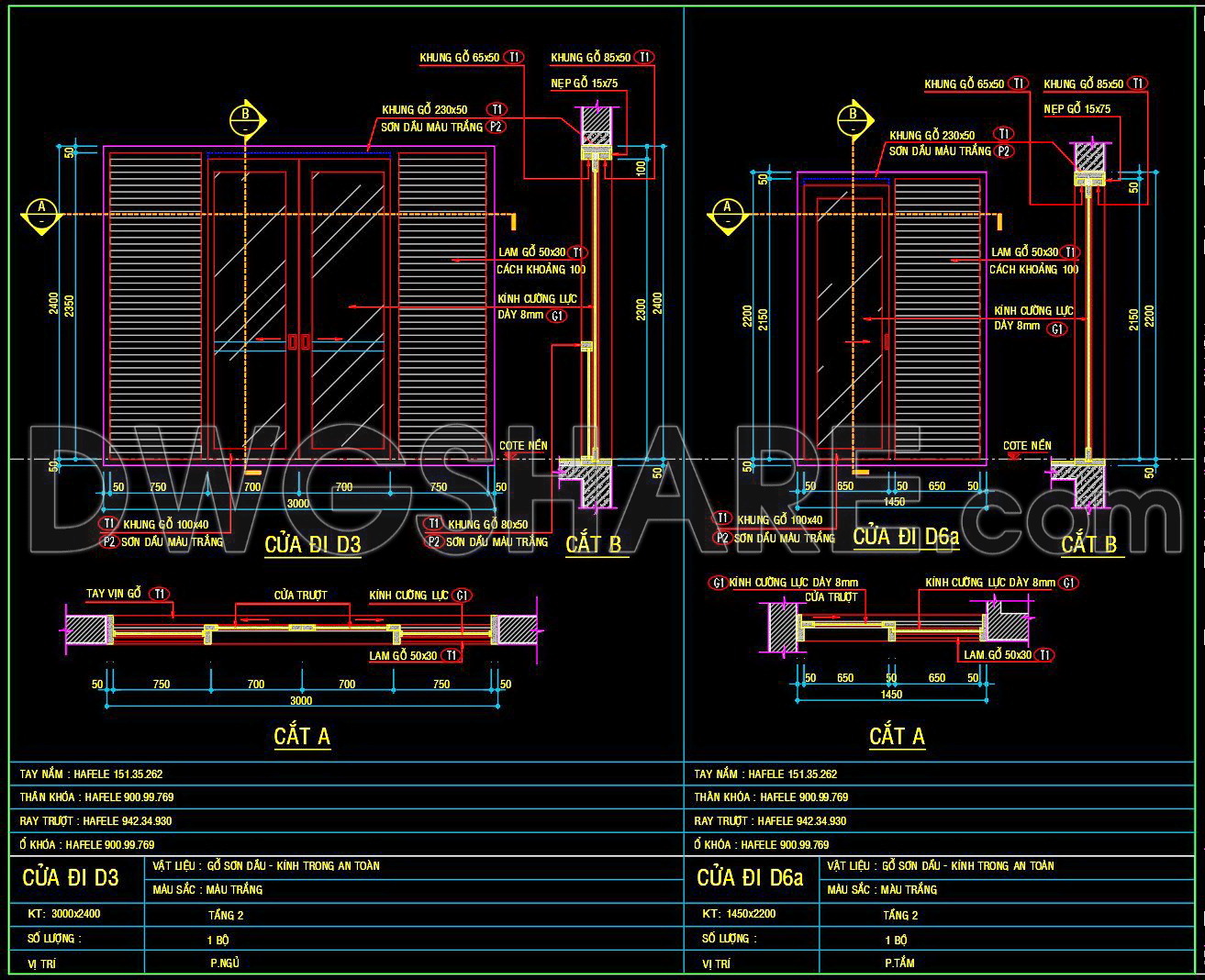 782. Free Download Detailed CAD Drawings of Neoclassical Door Designs