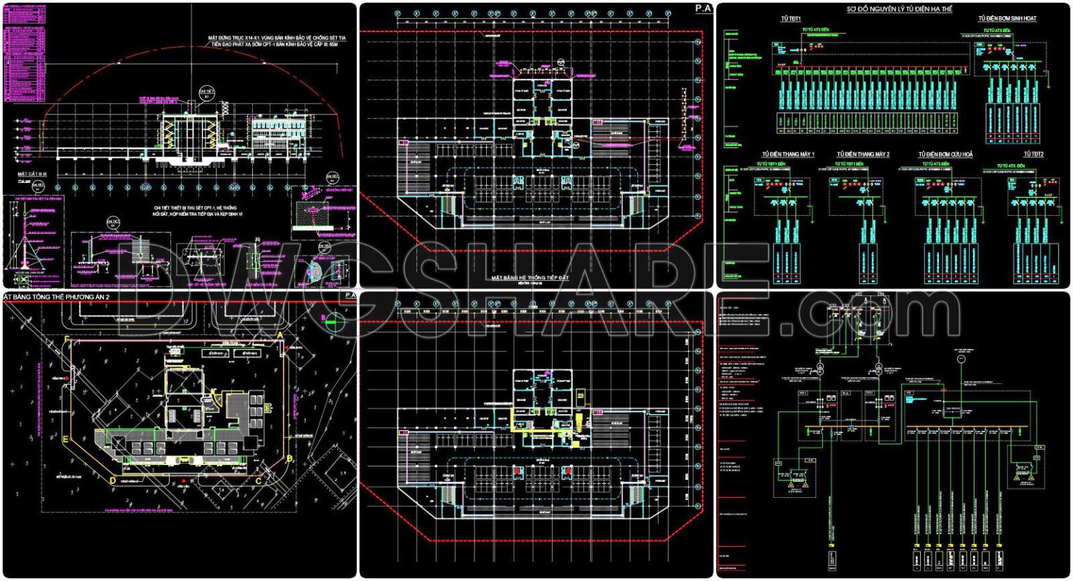 129. Free download floor finishing CAD drawings for a 3-story office ...