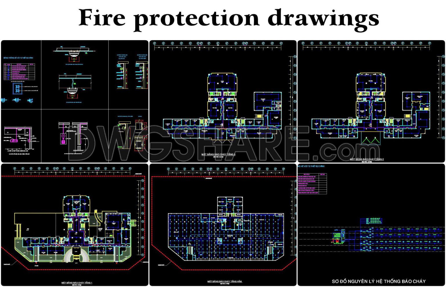 129. Free download floor finishing CAD drawings for a 3-story office ...