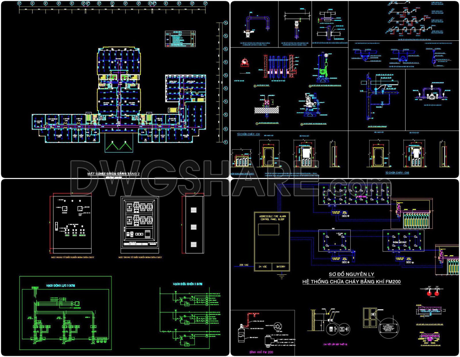 129. Free download floor finishing CAD drawings for a 3-story office ...