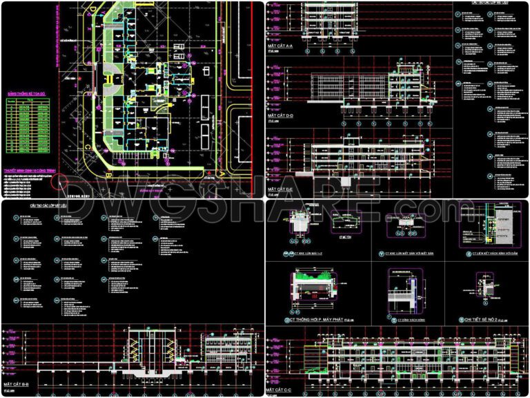 129. Free download floor finishing CAD drawings for a 3-story office ...