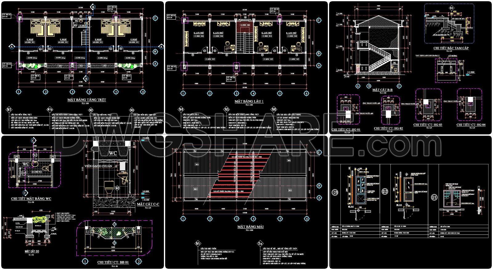 100. Download the design drawing of a 2‑story office building with an ...