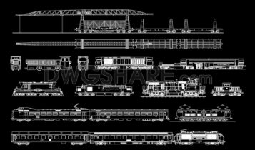 Free Drawing in Autocad: Transport CAD Blocks for format DWG