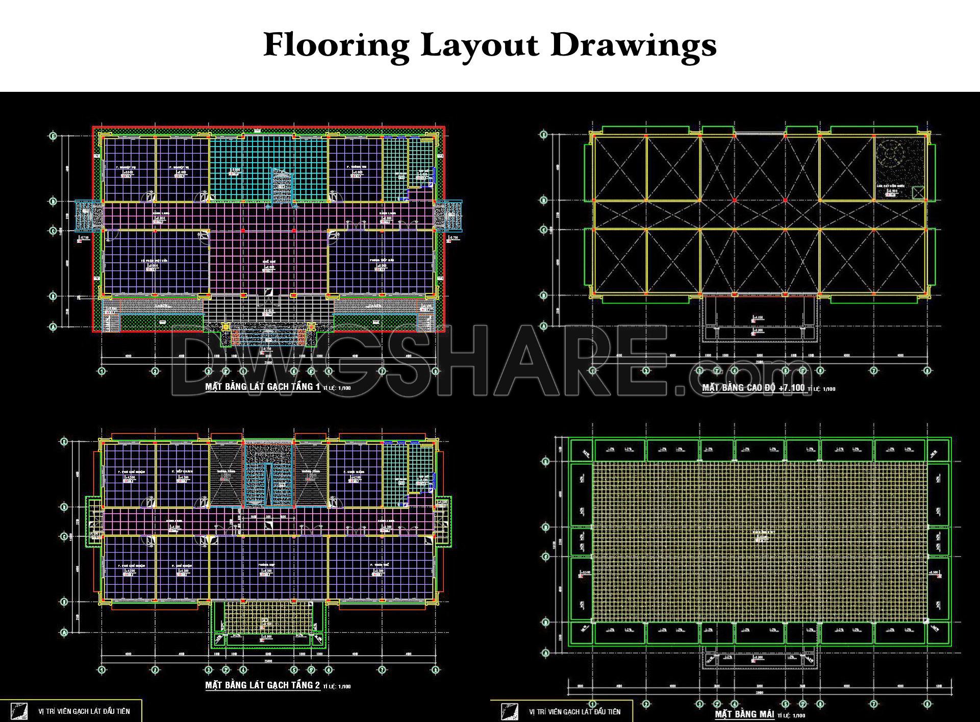 134. Free Download – Technical Floor Finishing Drawings for a 700m2 ...