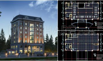 Drawings of architectural and construction design projects