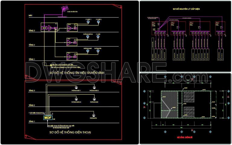140. Free Download Electrical Design Drawings for a 3-Story Townhouse