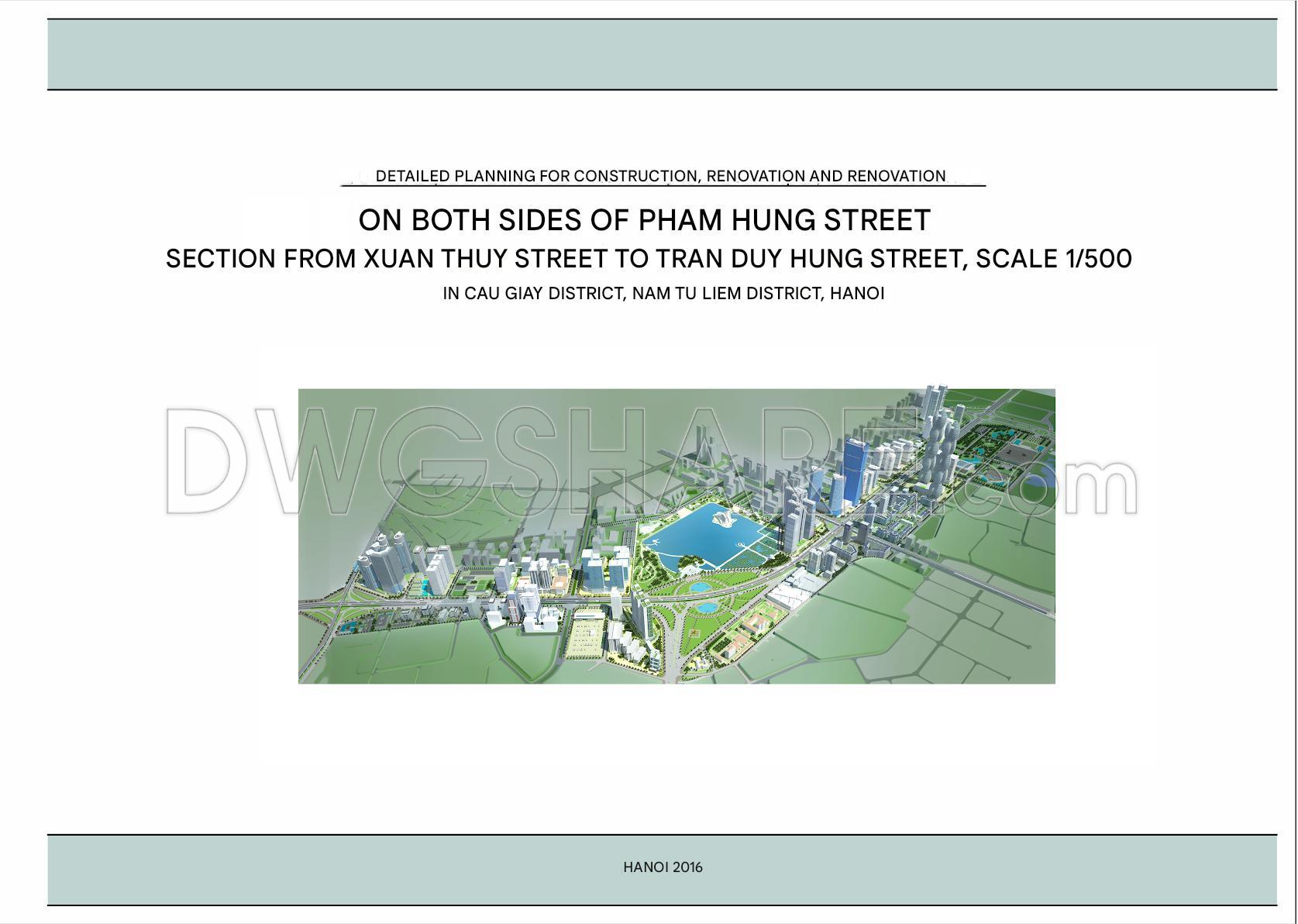 154. Download Cad Drawing – Detailed Planning Project On Both Sides Of ...
