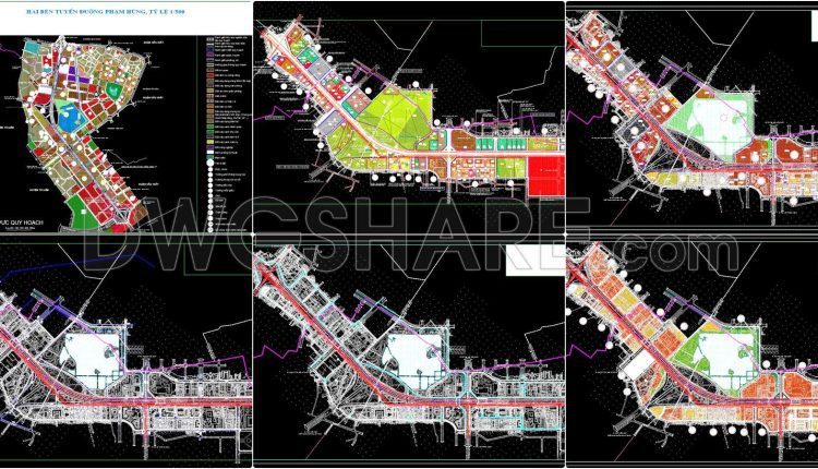 154. Download Cad Drawing – Detailed Planning Project On Both Sides Of ...