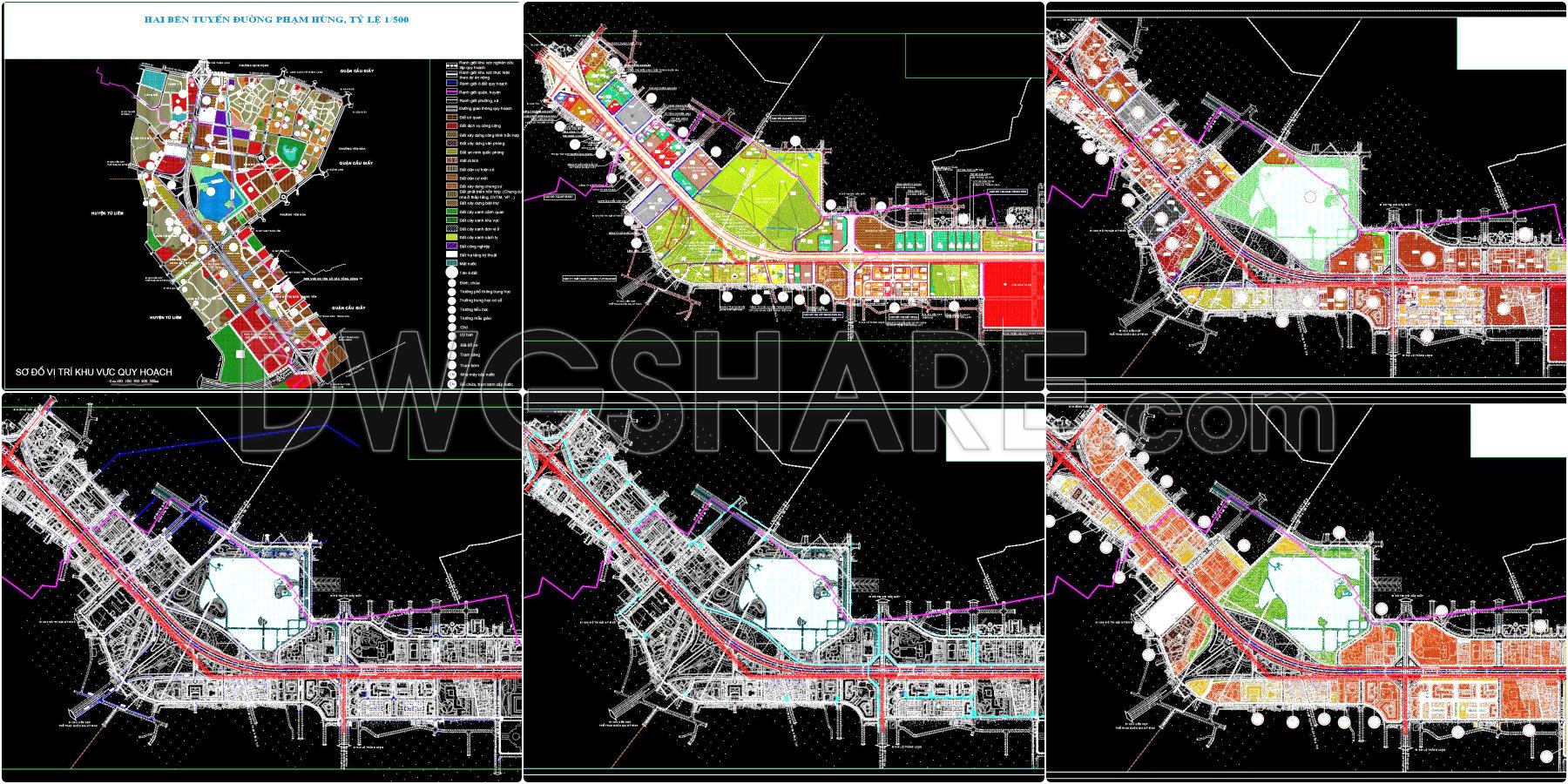 154. Free Download Traffic Planning CAD Drawing for Both Sides of Ring ...
