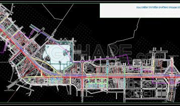 AutoCAD drawings of urban design and landscape design