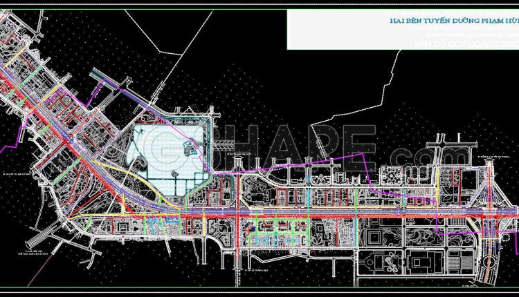 154. Free Download Traffic Planning Cad Drawing For Both Sides Of Ring ...