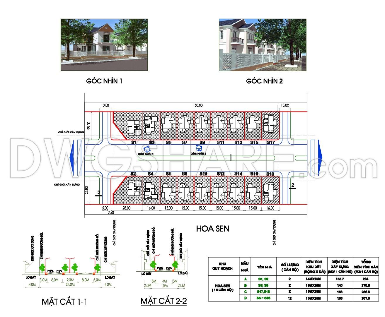 159. Download Urban Planning CAD Drawing – Hoang Thanh Urban Area, Kon Tum