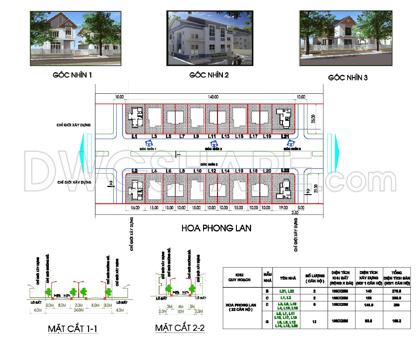 159. Download Urban Planning CAD Drawing – Hoang Thanh Urban Area, Kon Tum