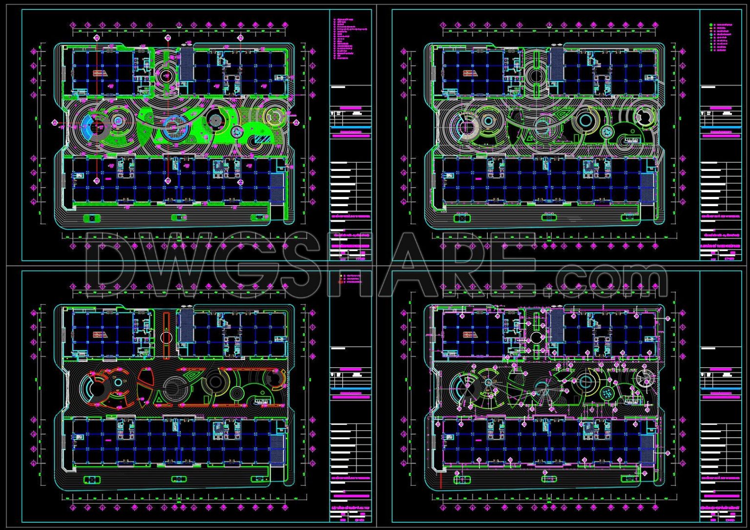 169. Free Download – CAD Drawings of Green Landscape Design for ...