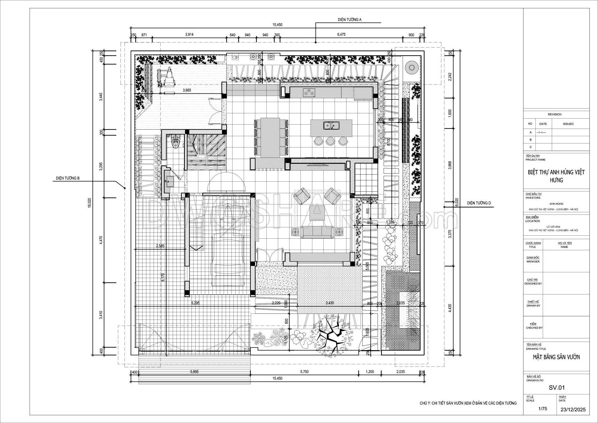 172. Villa Garden Design – Complete Architectural Drawings (1) - Free ...