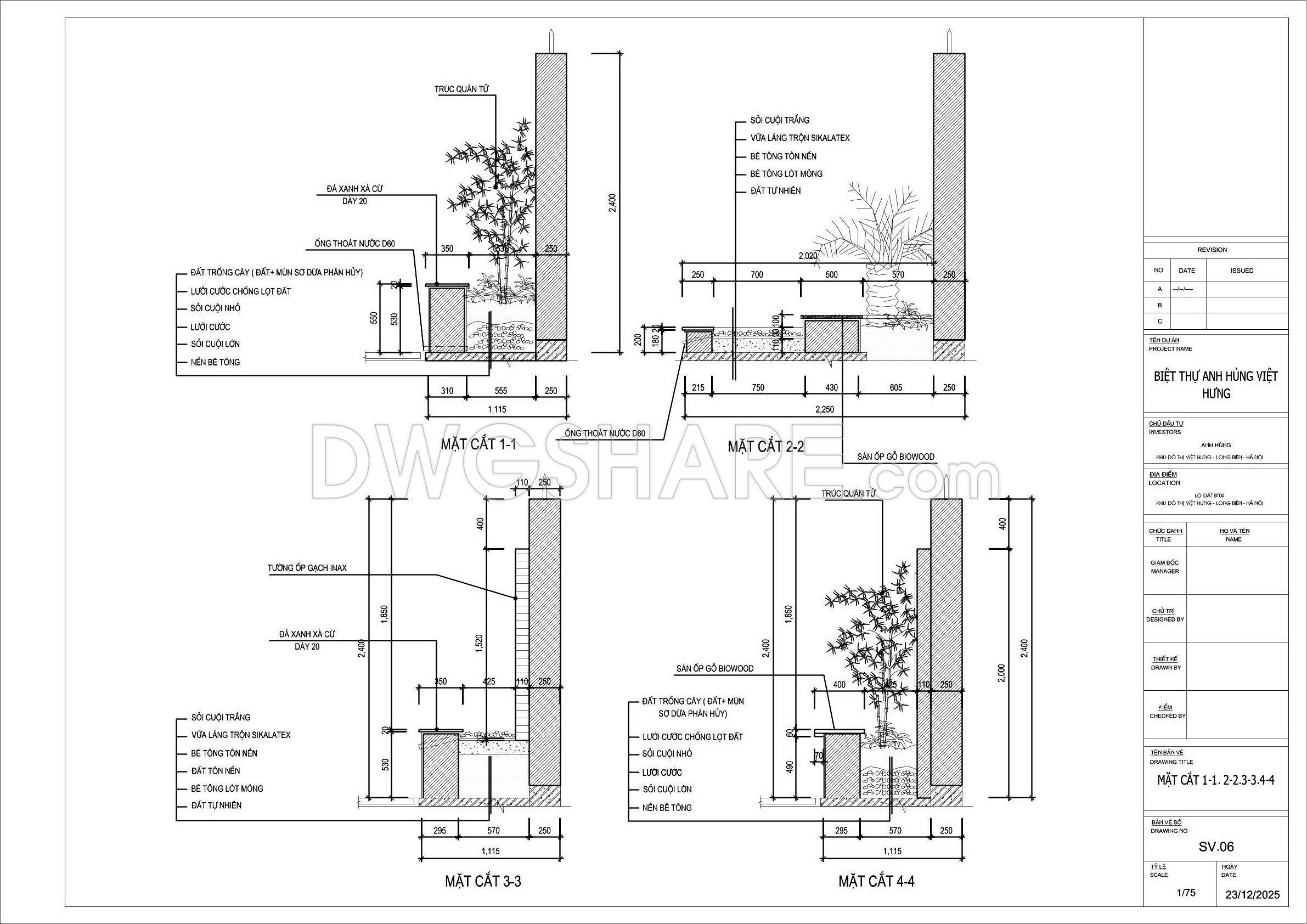 172. Villa Garden Design – Complete Architectural Drawings