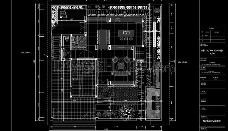 172. Villa Garden Design – Complete Architectural Drawings - Free Cad ...