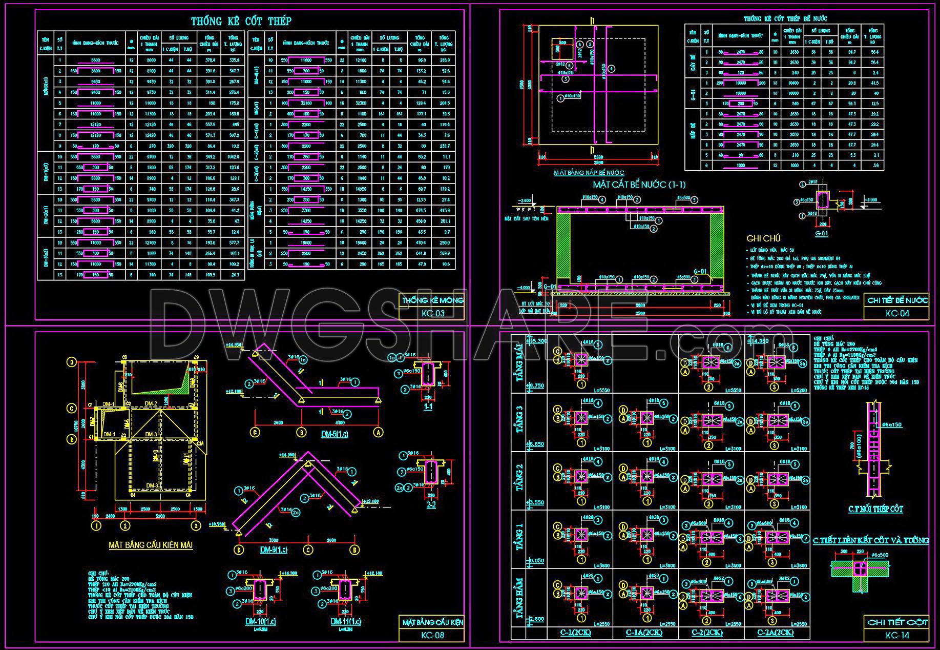 351. Free Download of Structural CAD Drawings for 8.7m x 10.7m ...
