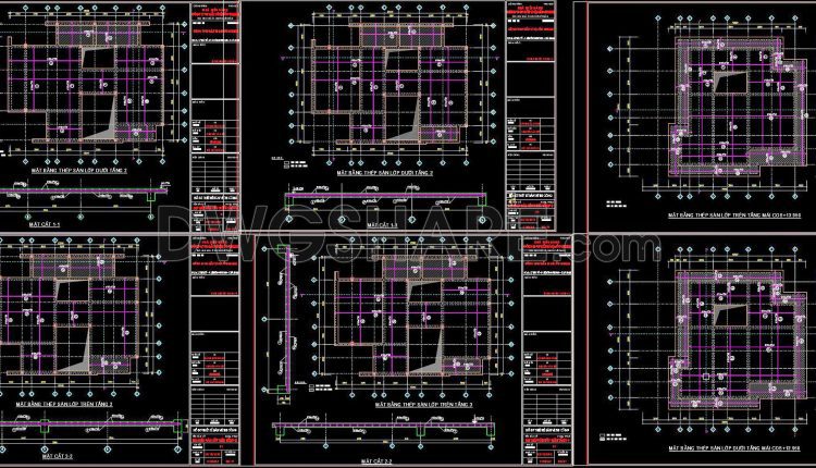 354. Free Download of Structural CAD Drawings for 9.8m x 13m Reinforced ...