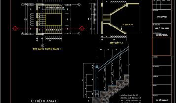 851. Architectural CAD Detail – Glass Partition with Timber Louvers System