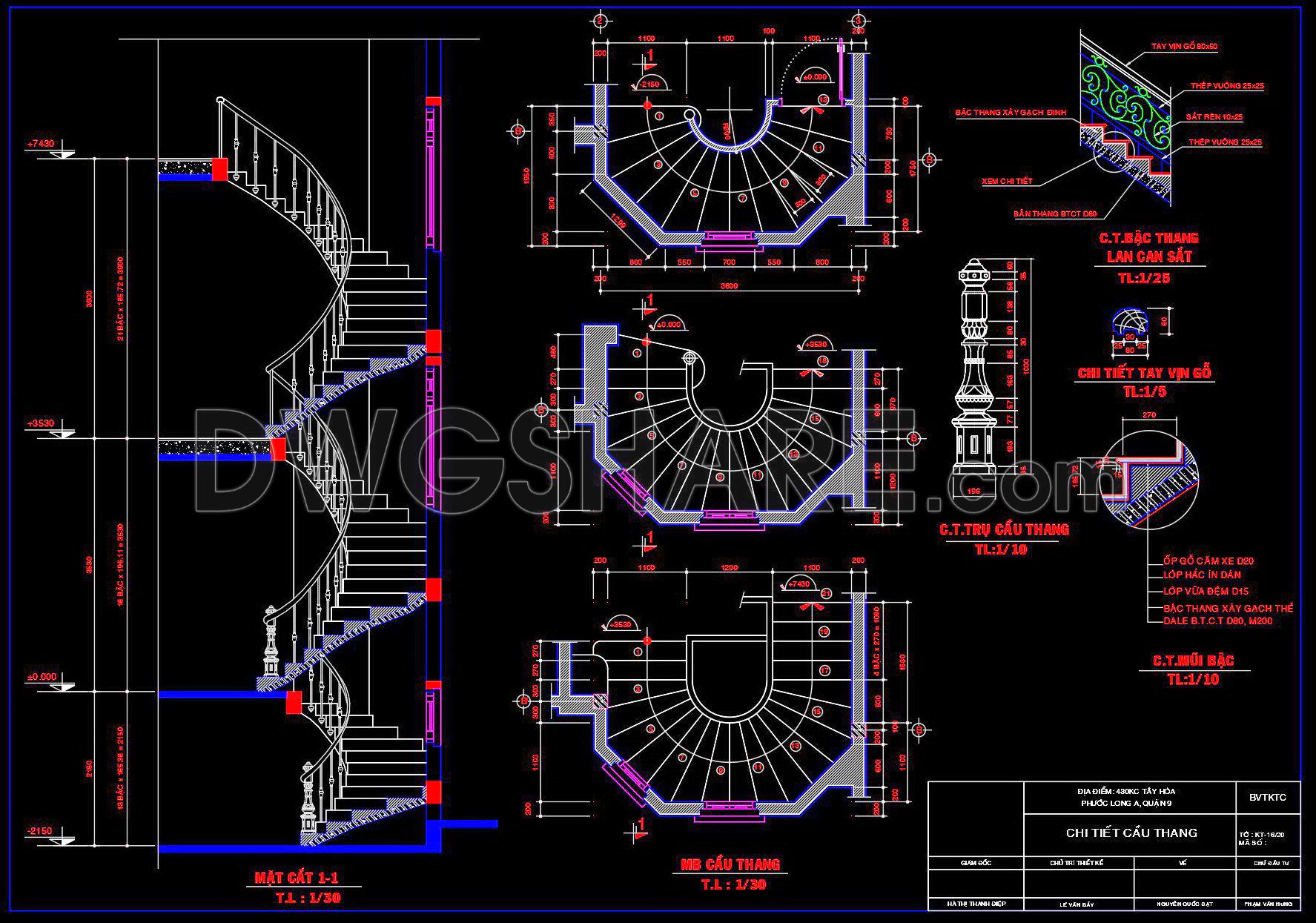 369. Free Download detailed CAD drawings of townhouse stairs
